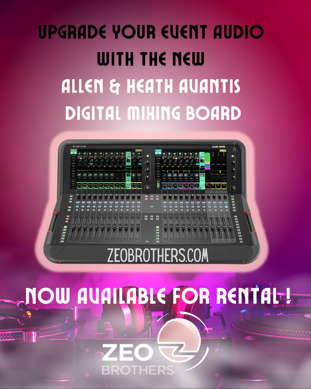 Introducing the Allen & Heath Avantis Digital Mixing Board | Zeo Brothers